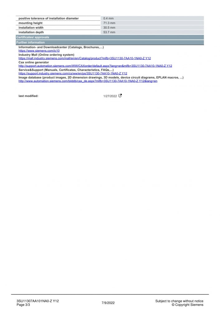 A6X30142580 technical document page 3