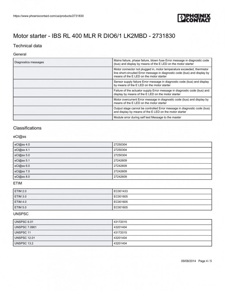 Phoenix Contact 2731830 technical document page 4