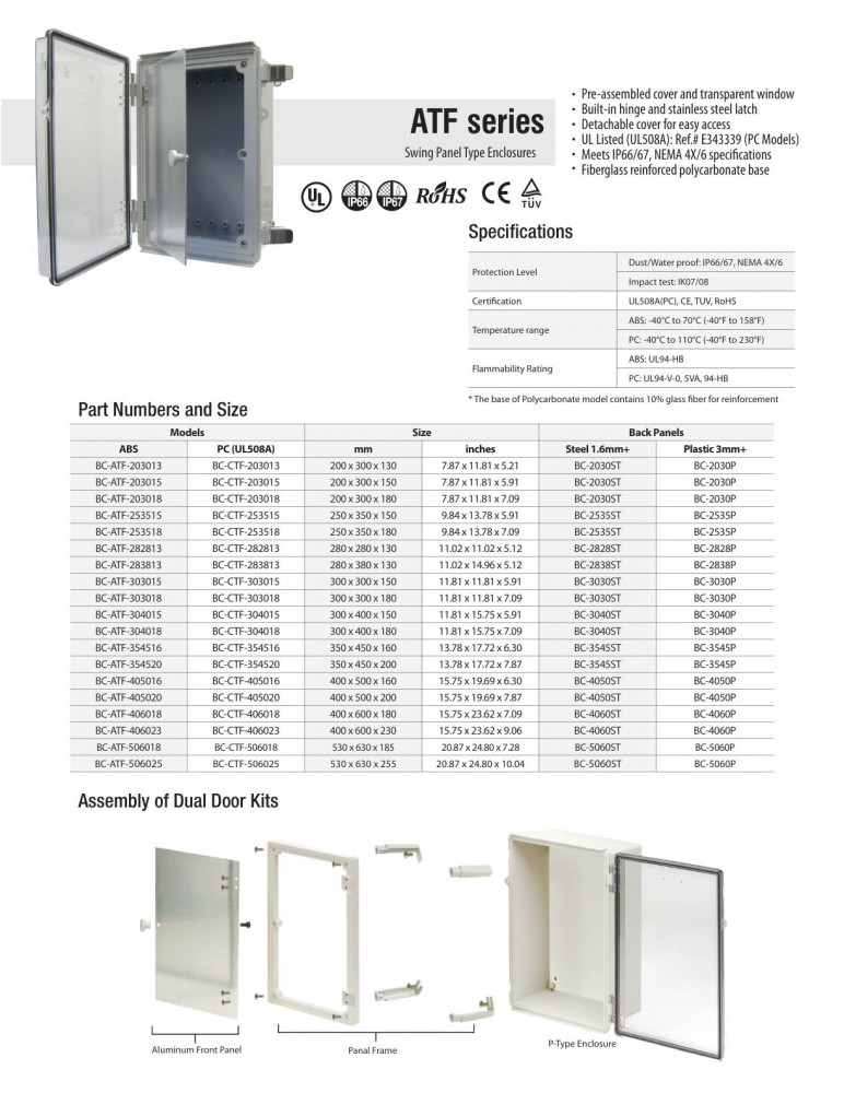 AMERI MATION ATF series product documentation preview
