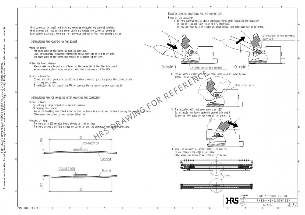 FH33 series technical drawing page 4