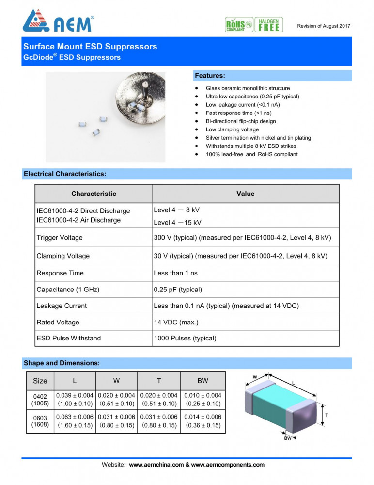 AEM ES0402V014CT document page 2