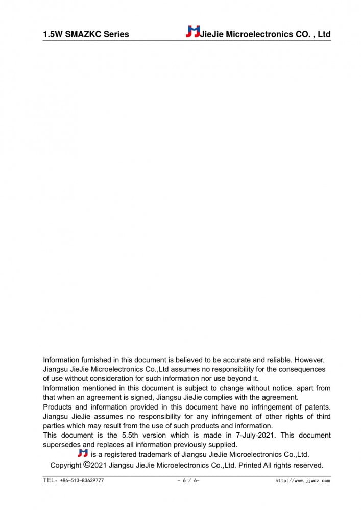 SMAZKC datasheet page 6