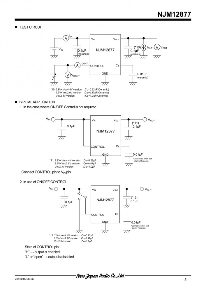 NJM12877 datasheet page 5