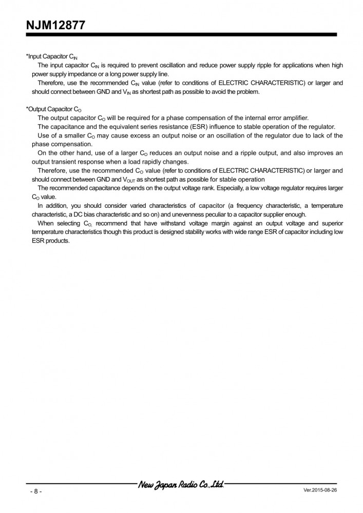 NJM12877 datasheet page 8