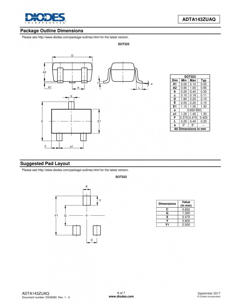 ADTA143ZUAQ-13 datasheet page 6