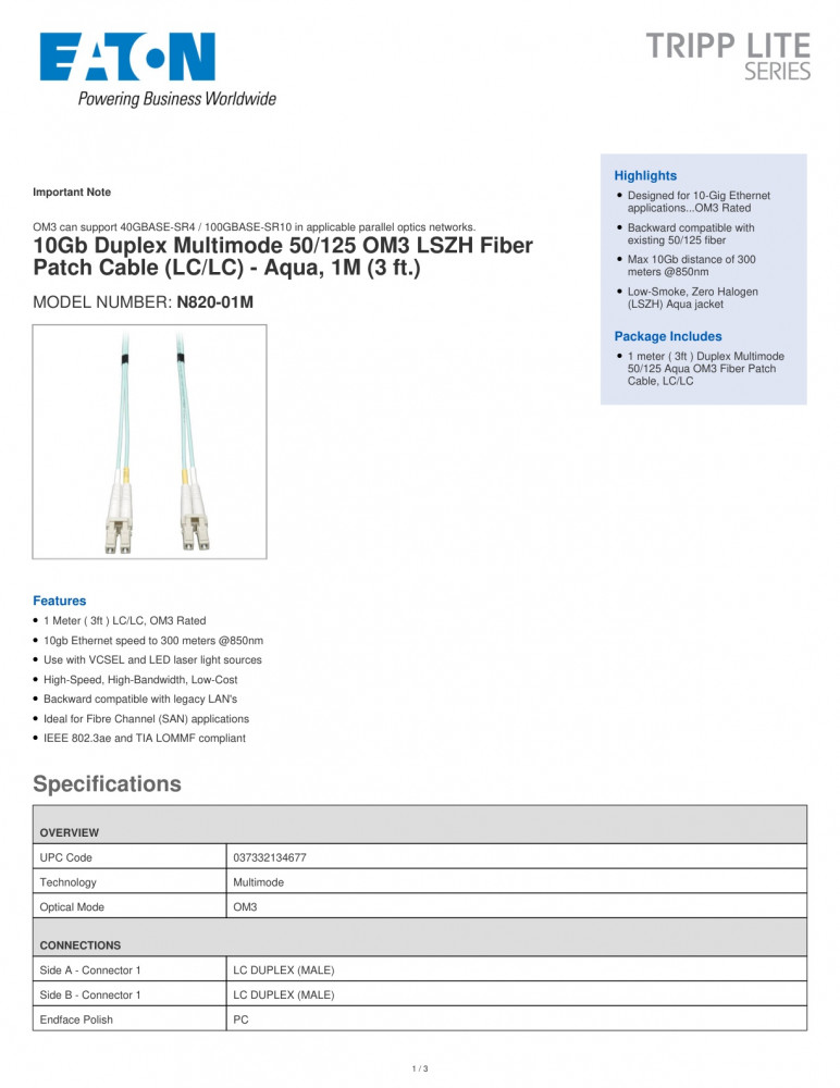 N820-01M technical document page 1