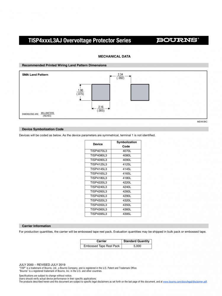 TISP4395L3AJR-S datasheet page 9