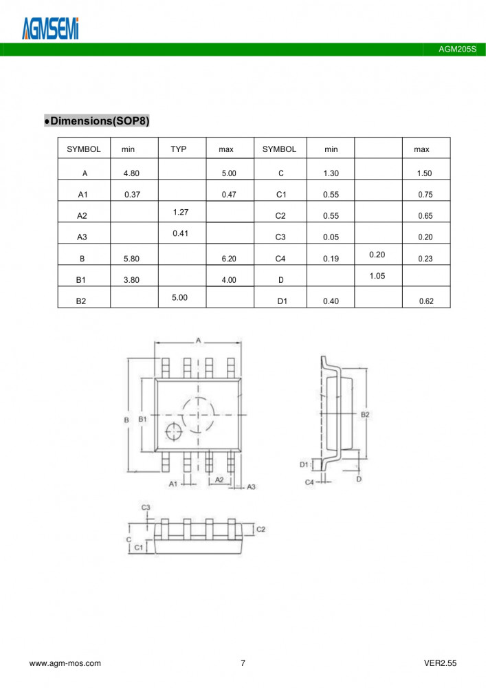 AGM205S datasheet page 7
