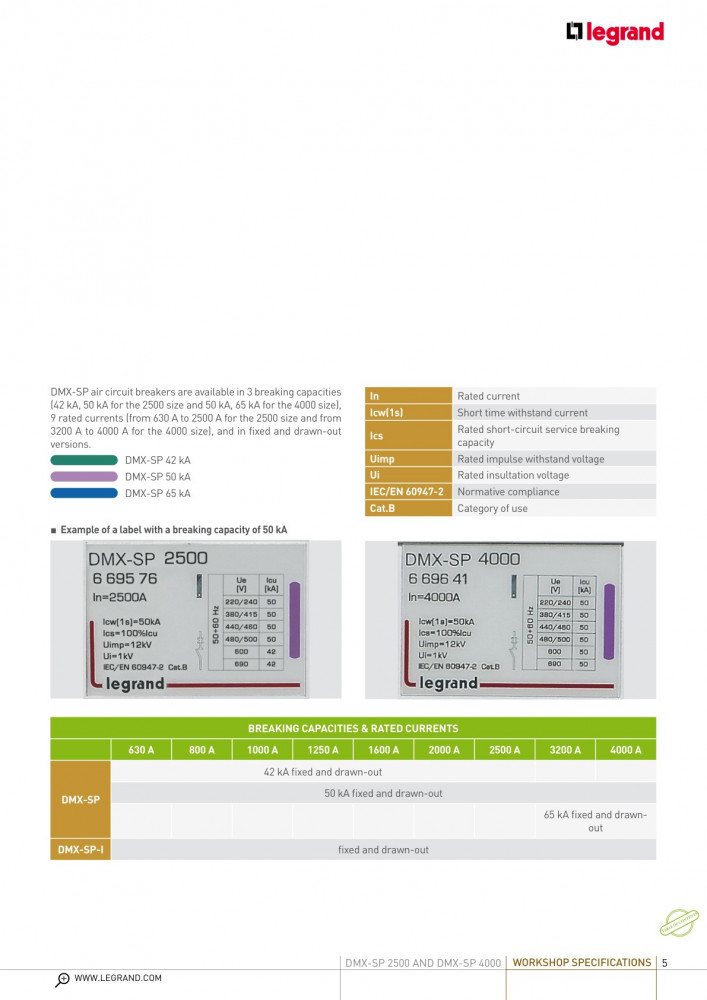 Legrand DMX-SP technical document preview, page 7