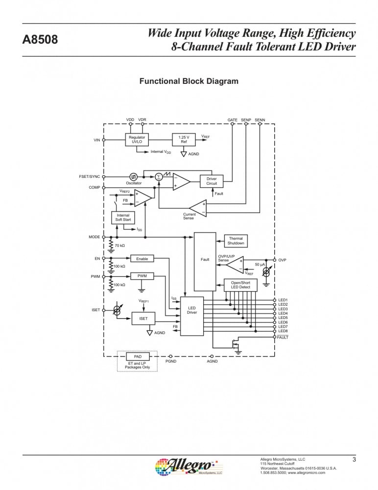 A8508 datasheet page 3