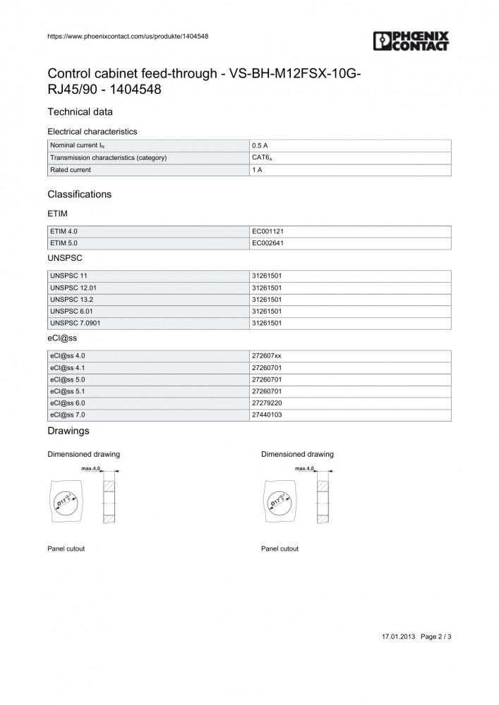 Phoenix Contact 1404548 product document image 2