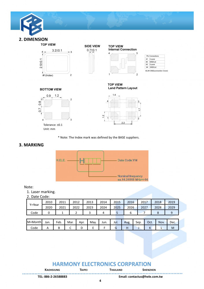 HELE X3S025000FC1H-HV specification page 5