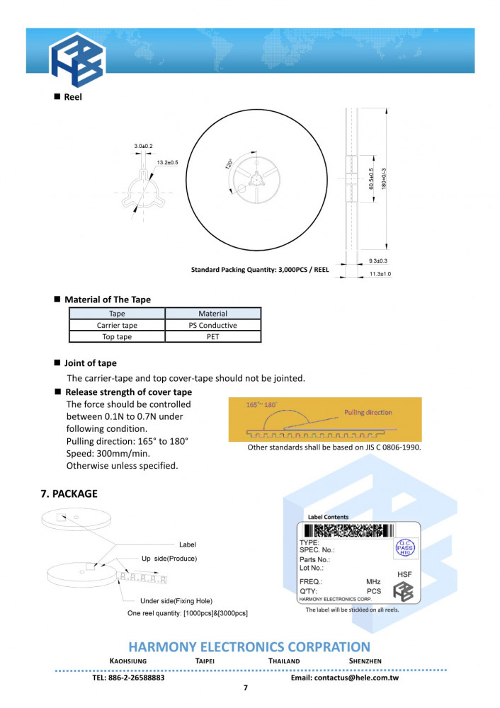 HELE X3S025000FC1H-HV specification page 8