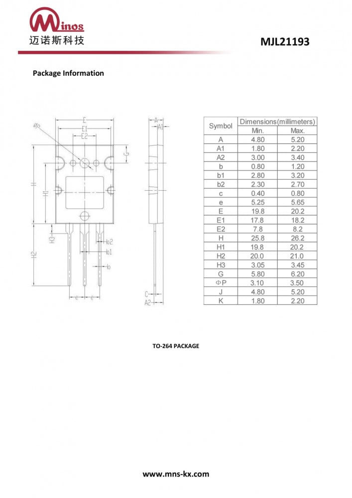 MJL21193 datasheet page 3