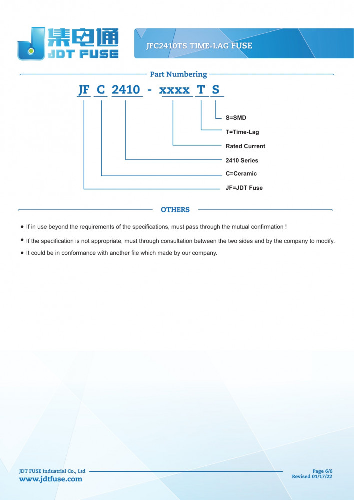 JFC2410TS datasheet page 7