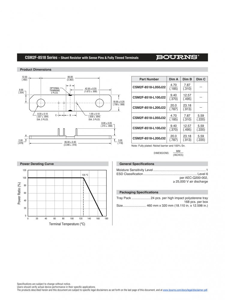 BOURNS CSM2F-8518 datasheet page 2