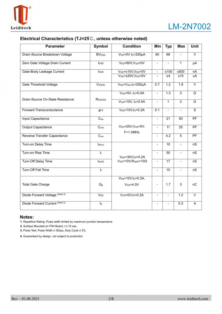 LM-2N7002 datasheet page 2