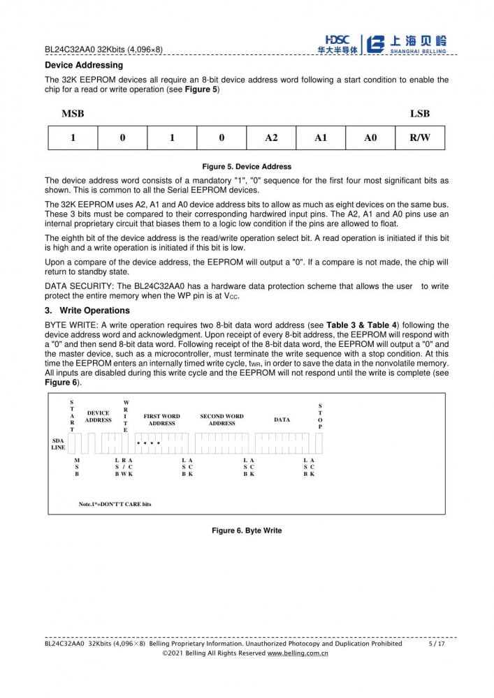 BL24C32AA0 datasheet page 5