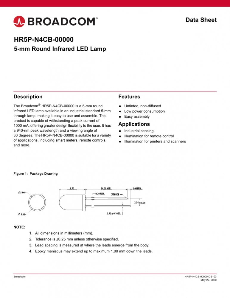HR5P-N4CB-00000 datasheet page 1