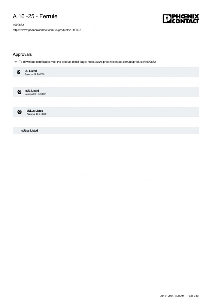 Phoenix Contact 1090632 technical document page 3