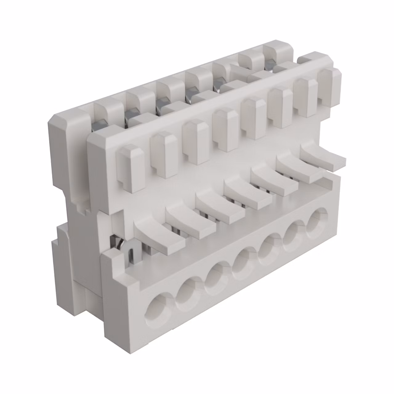 Appli-Mate RAST 2.5 IDT Housing, 2.50mm Pitch, Direct/Indirect, Female, 7 Circuits, All Position Keys, Polarizing Rib Between Circuits 5 and 6 for sale