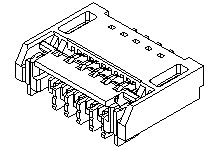 0.30mm Pitch Easy-On FPC Connector, Right-Angle, Surface Mount, Bottom Contact Style, 1.80mm Mated Height, 27 Circuits for sale
