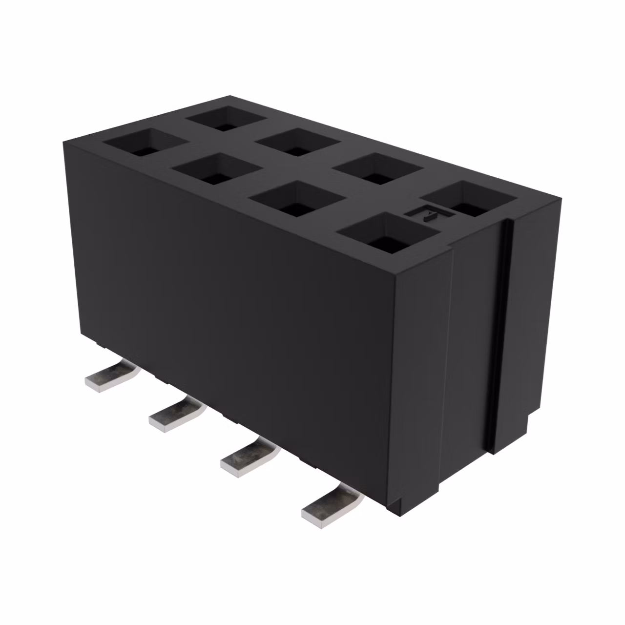 Milli-Grid Receptacle, Surface Mount, Vertical, Top Entry, without Plastic Pegs, without Cap, Tape and Reel, 2.50µm Tin (Sn) Plating, 8 Circuits, Alternate Soldertail Height, Lead-Free for sale