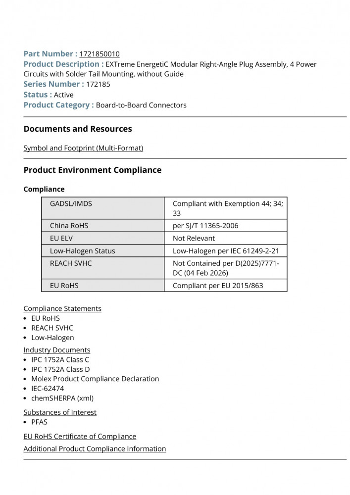 Product document page 1