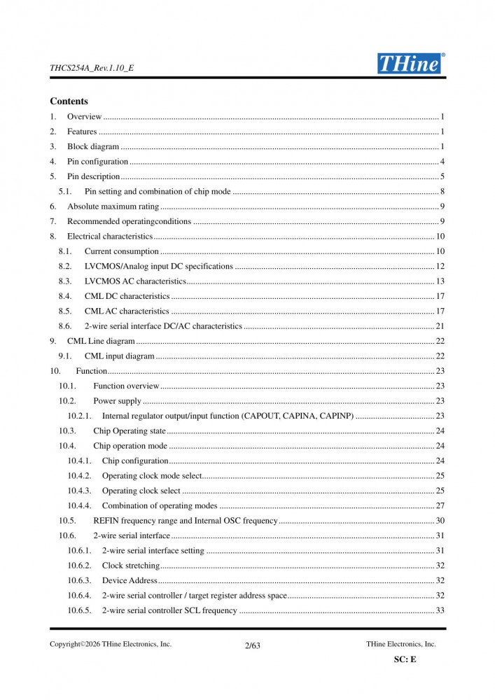THCS254A document page 2