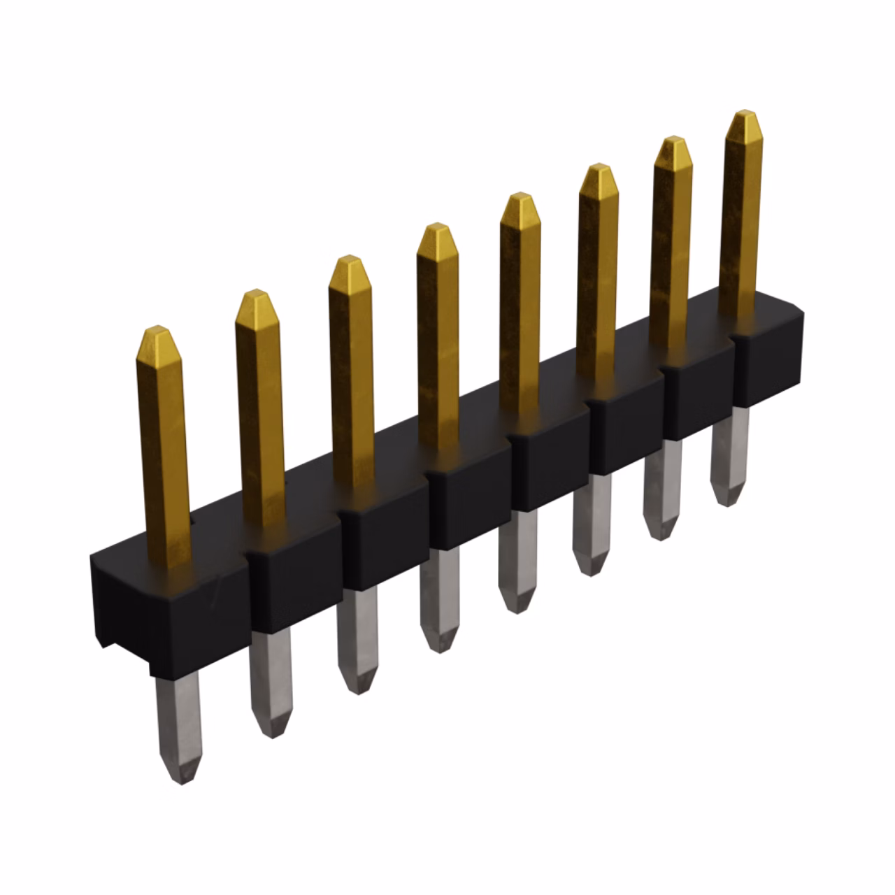2.00mm Pitch Milli-Grid Header, Vertical, Through Hole, Breakaway, 8 Circuits, 0.50µm Gold (Au) Plating, Mating Pin Length 4.00mm, Tail Length 2.70mm, Lead-Free for sale