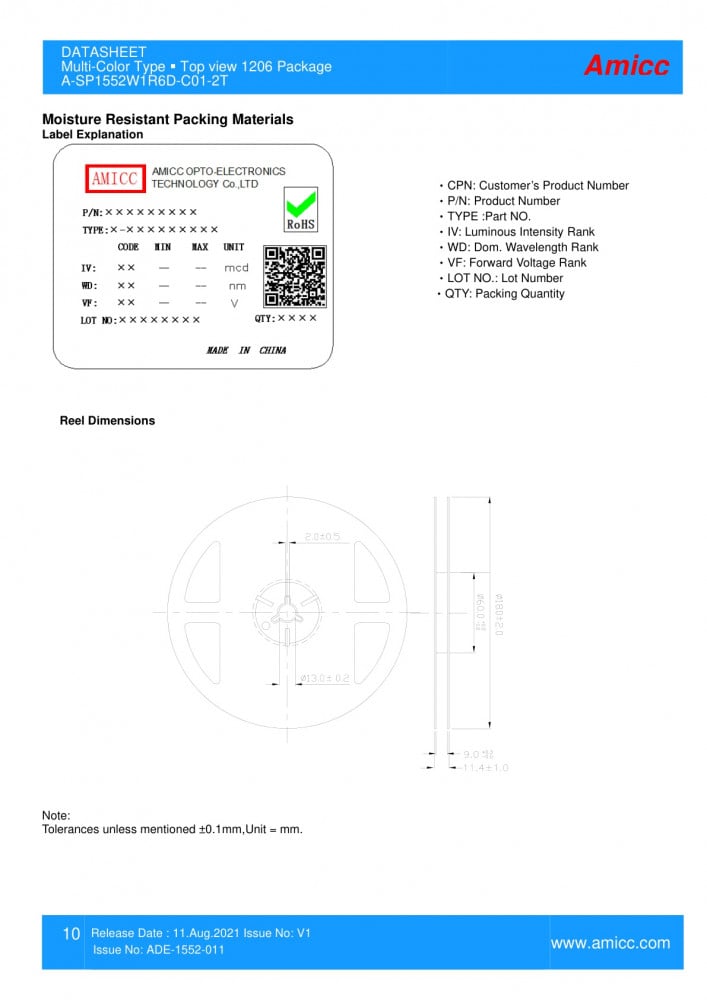 A-SP1552W1R6D-C01-2T datasheet page 10