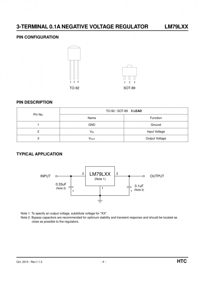 LM79L05F datasheet page 4