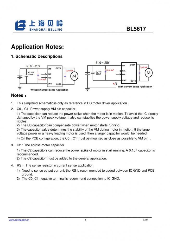 BL5617 datasheet page 5