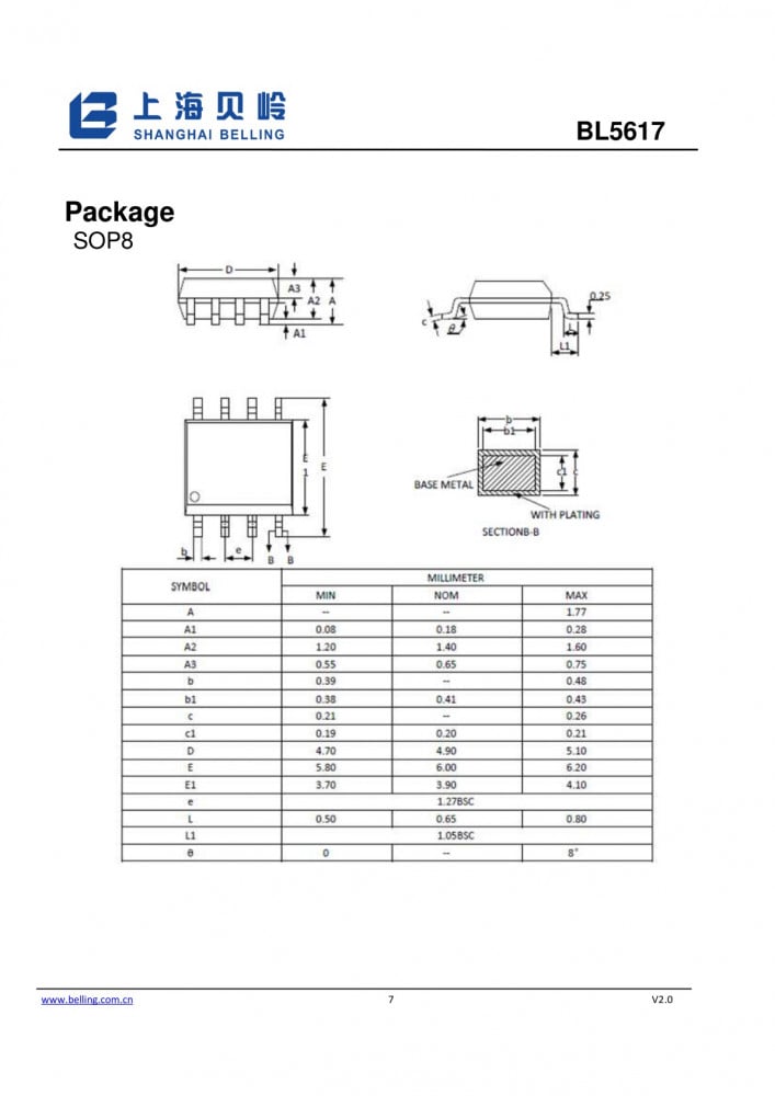 BL5617 datasheet page 7