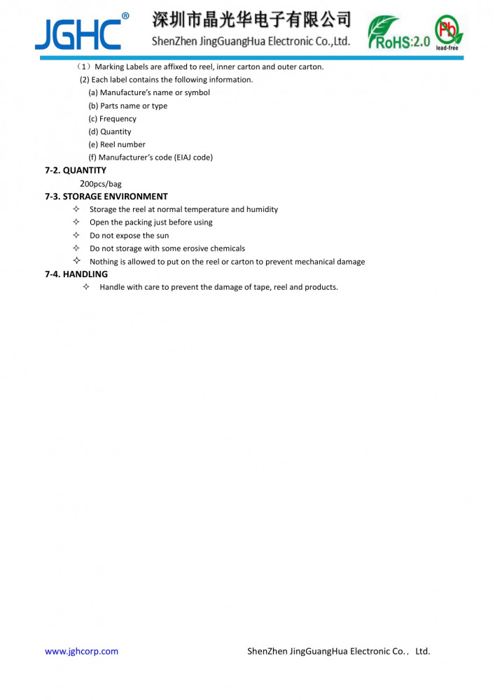 JGHC specification page 6