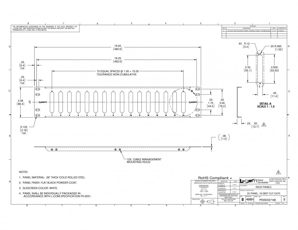 L-com PR35DS3716B technical drawing