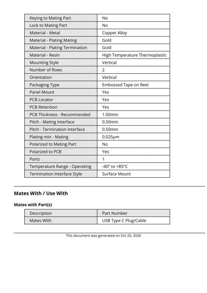 MOLEX 2193200001 technical document page 3
