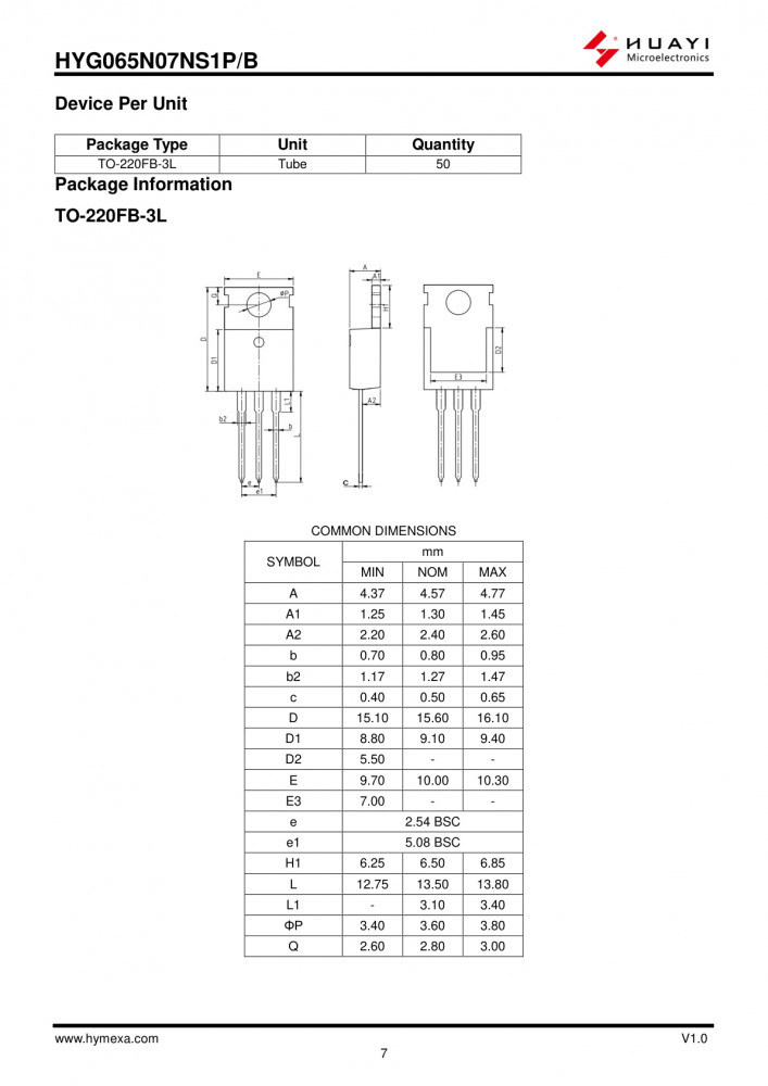 HYG065N07NS1B datasheet page 7