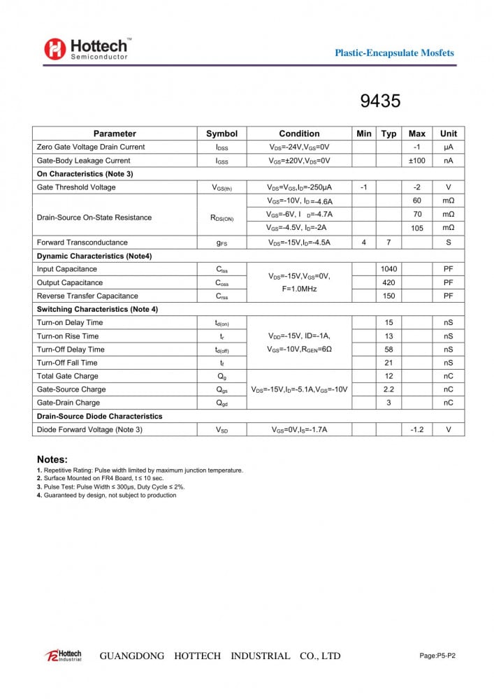 9435 datasheet page 2