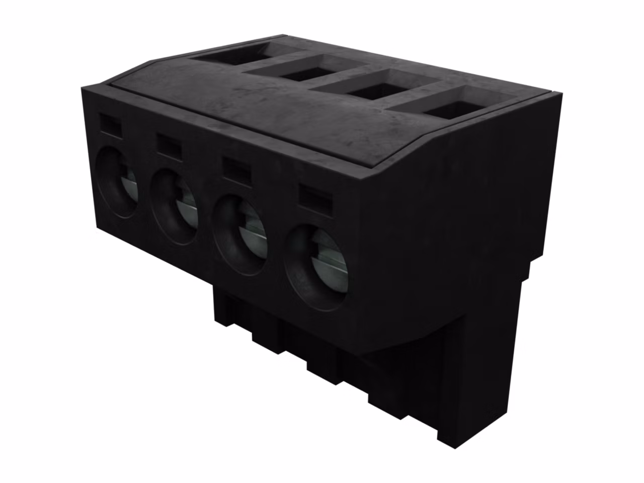 5.08mm Pitch Eurostyle Horizontal Plug, Gold (Au) Plated, Black, 4 Circuits for sale