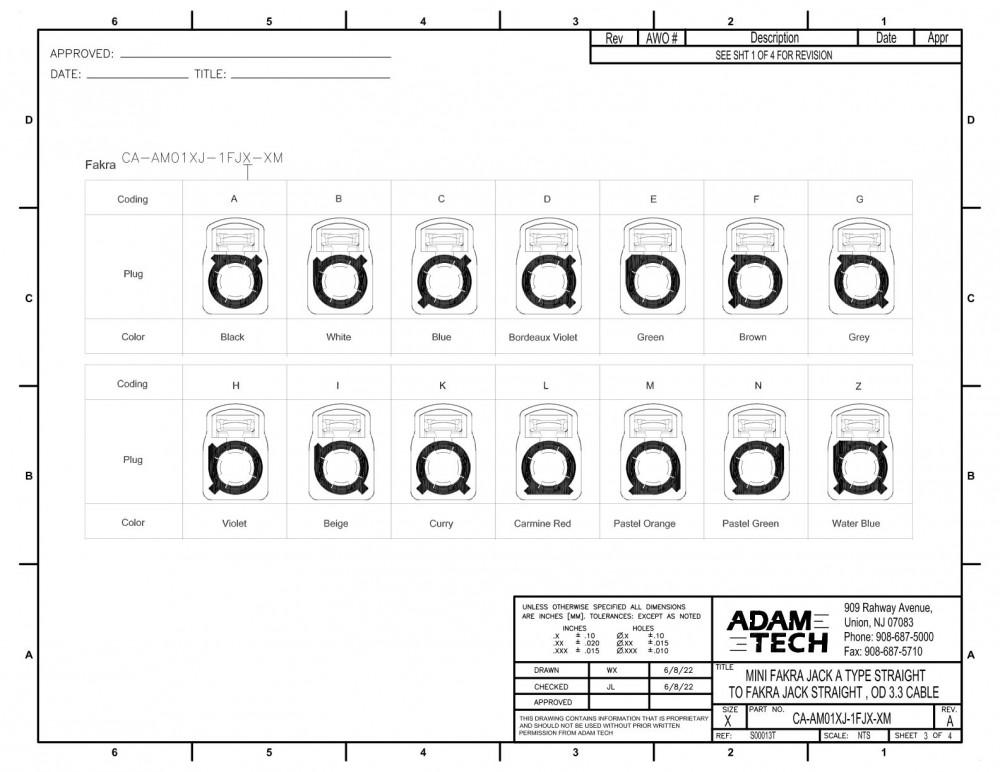 CA-AM01XJ-1FJX-XM technical drawing page 3