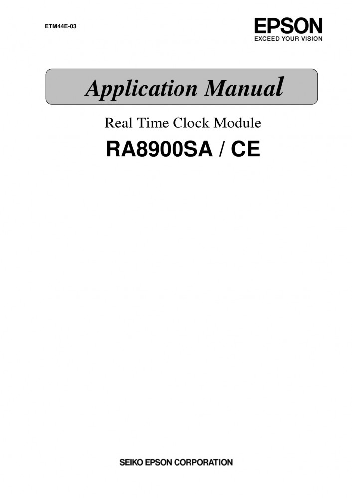 RA8900CE application manual page 1