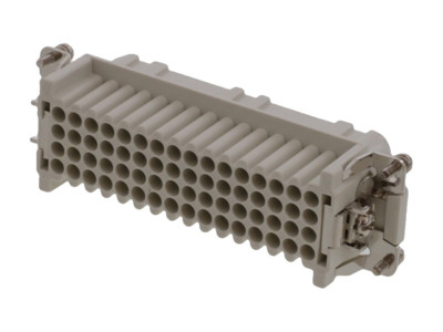 Heavy-Duty Crimp Contact Insert, Female, 12-Pole, 16A, Numbered 25-48, Size 48B «104x62»