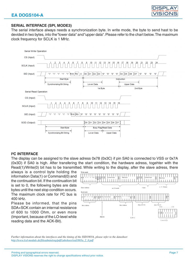 EA LED36X28-GR technical document page 7