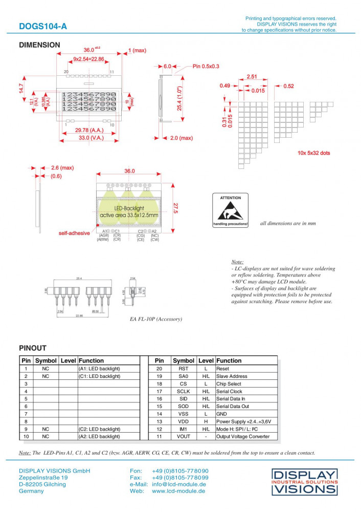 EA LED36X28-GR technical document page 8
