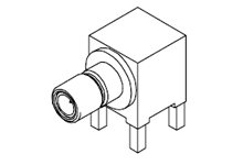 FAKRA Jack, Right-Angle, Through Hole, Key K, Latch Clocked 90 Degrees, Carton, 50 Ohms