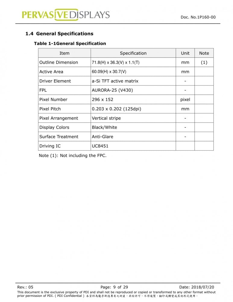 E2266HS092 specification page 9