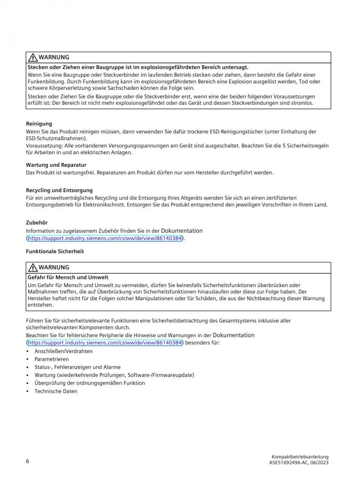 SIEMENS 75IF14 documentation page 6
