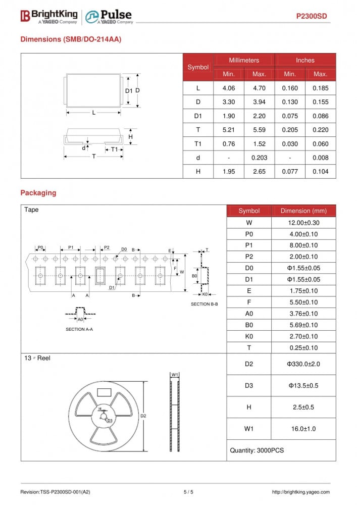 P2300SD datasheet page 5