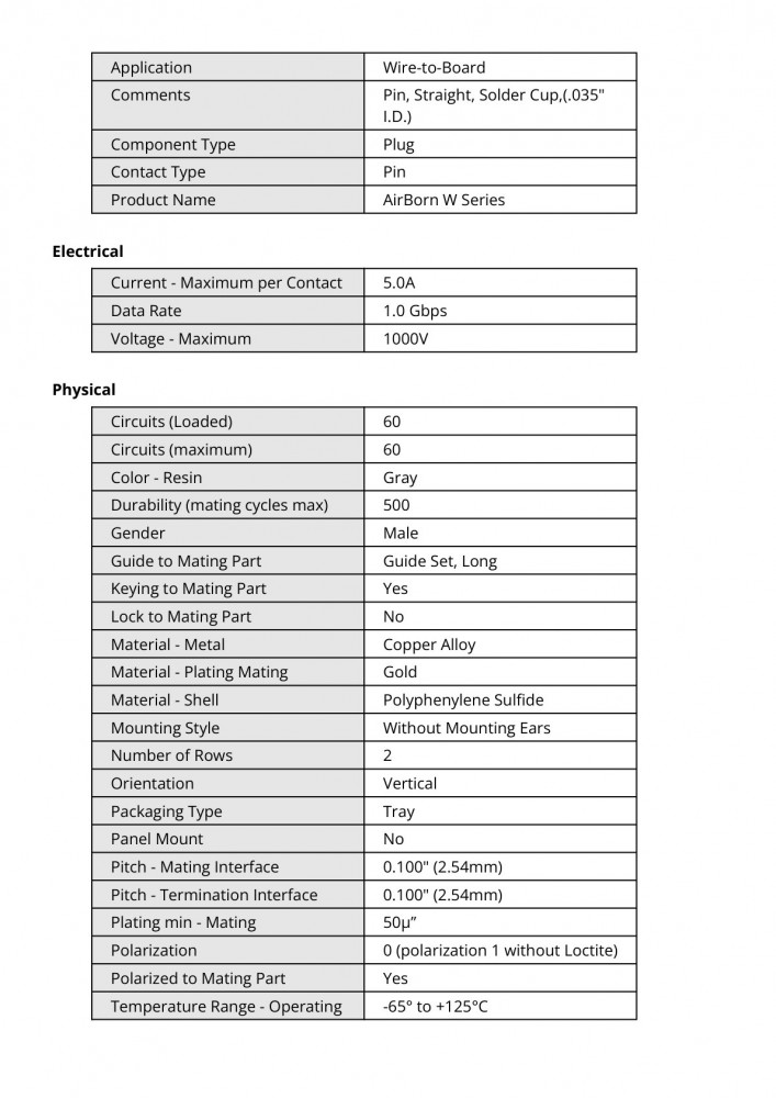 WTAV60PCSYL0 technical document image 2